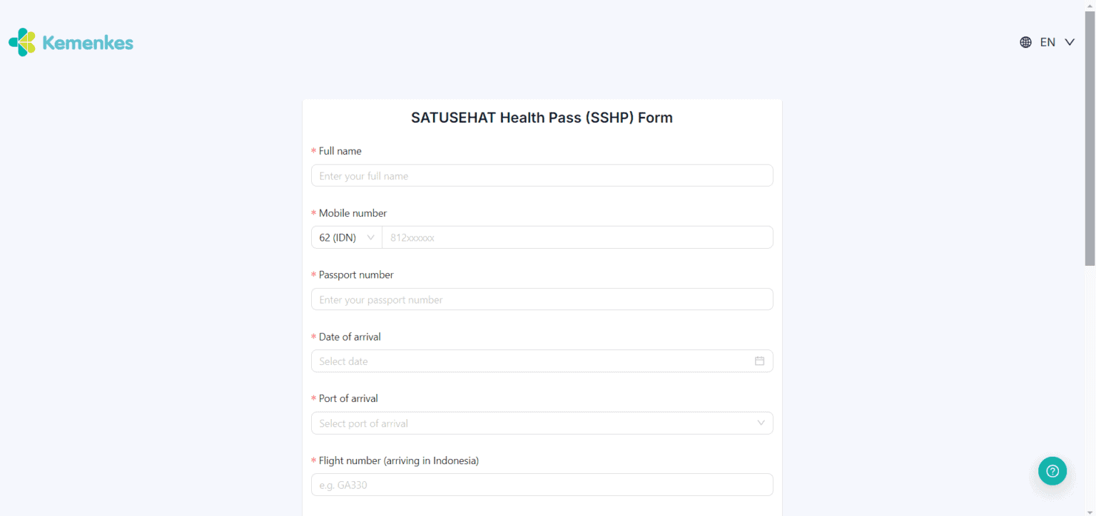 SatuSehat Bali Health Pass Requirement for International Travelers ...